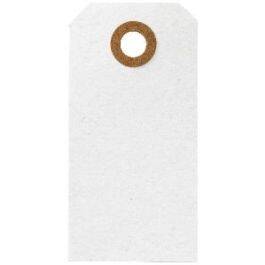 Tags wit - 20 stuks - 8x4 cm